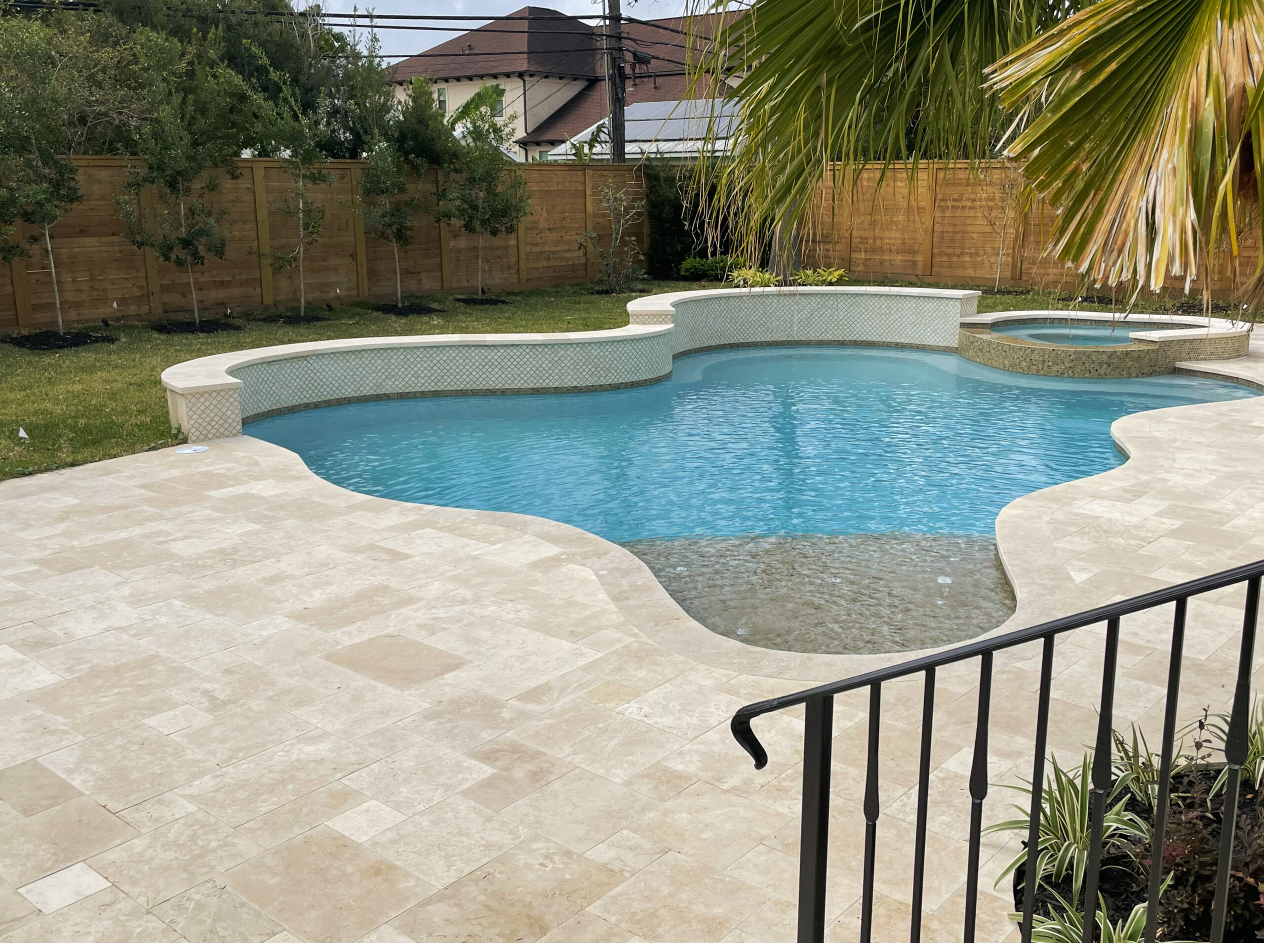 Ivory free form pool – Distinct Stone Solutions
